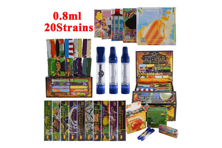 Gold Coast Clear 1 Gram Disposable Delta 8 Carts All Start 1.0ML CBD ...