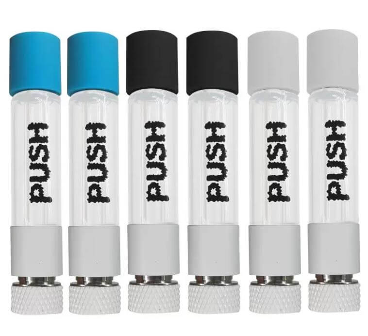 Push Full Glass Vape Cartridge 510 1 ML CBD THC Carts