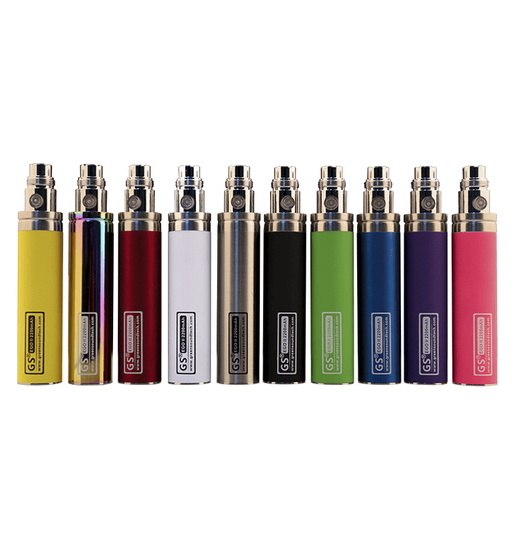 GS EGO II 2200mAh Battery Rainbow CBD Battery Vape Pens For THC Cartridges