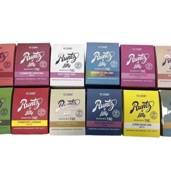 Buy Runtz Litty 1 Gram CBD Vape Battery Disposable HHC Pod Empty