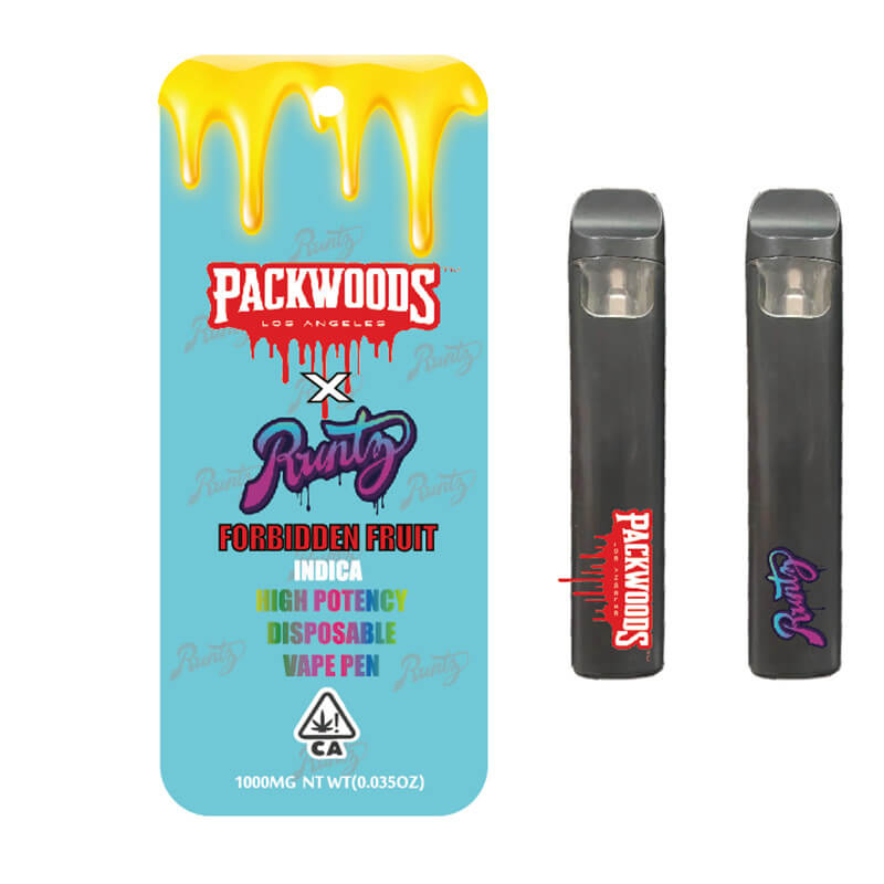 Packwoods X Runtz High Potency Disposable Vape Pen 1ML THC Battery