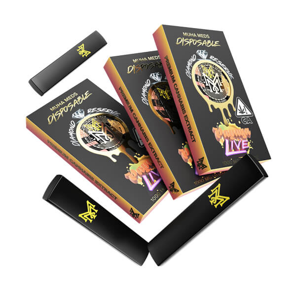 Muha Meds 1000mg Disposable Top Rated Delta 8 Brands CBD Vape Pod Sale
