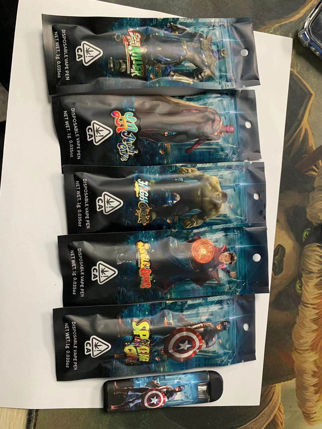 1ML Avengers Cannabis Disposable THC Oil Vape Pen